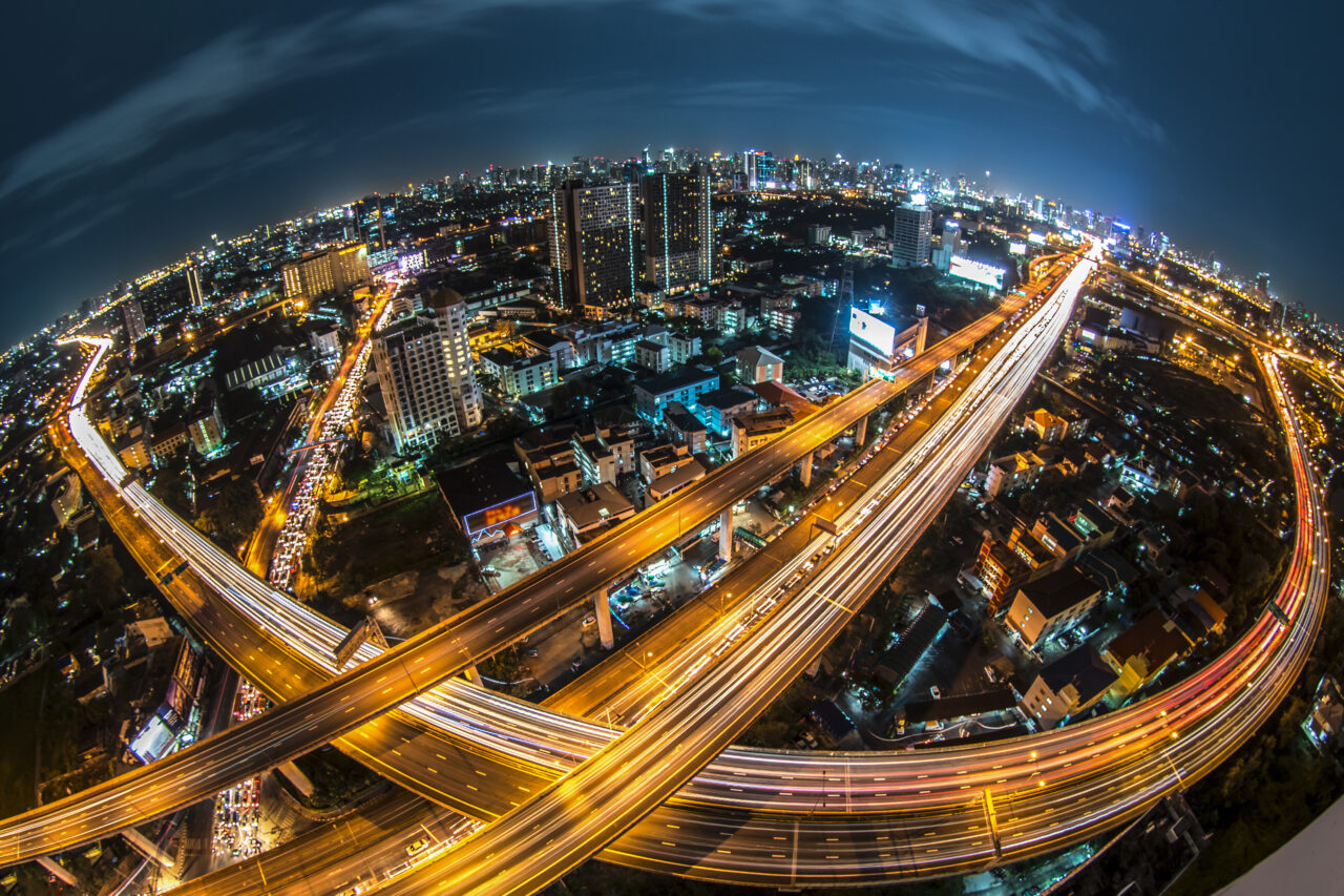 Bangkok Expressway and Highway top view, Thailand - SMATS Bangkok Expressway and Highway top view, Thailand - SMATS